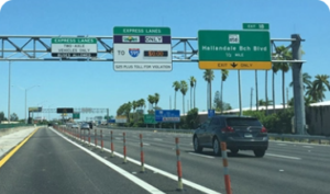95 Express Managed Toll Lanes In Miami Dade & Broward Counties